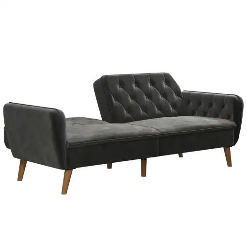 Tallulah Velvet Memory Foam Futon Mad About Mid Century Modern